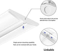 4FT LED Wraparound Light Ultra Slim Office Ceiling Lighting Fixtures ...