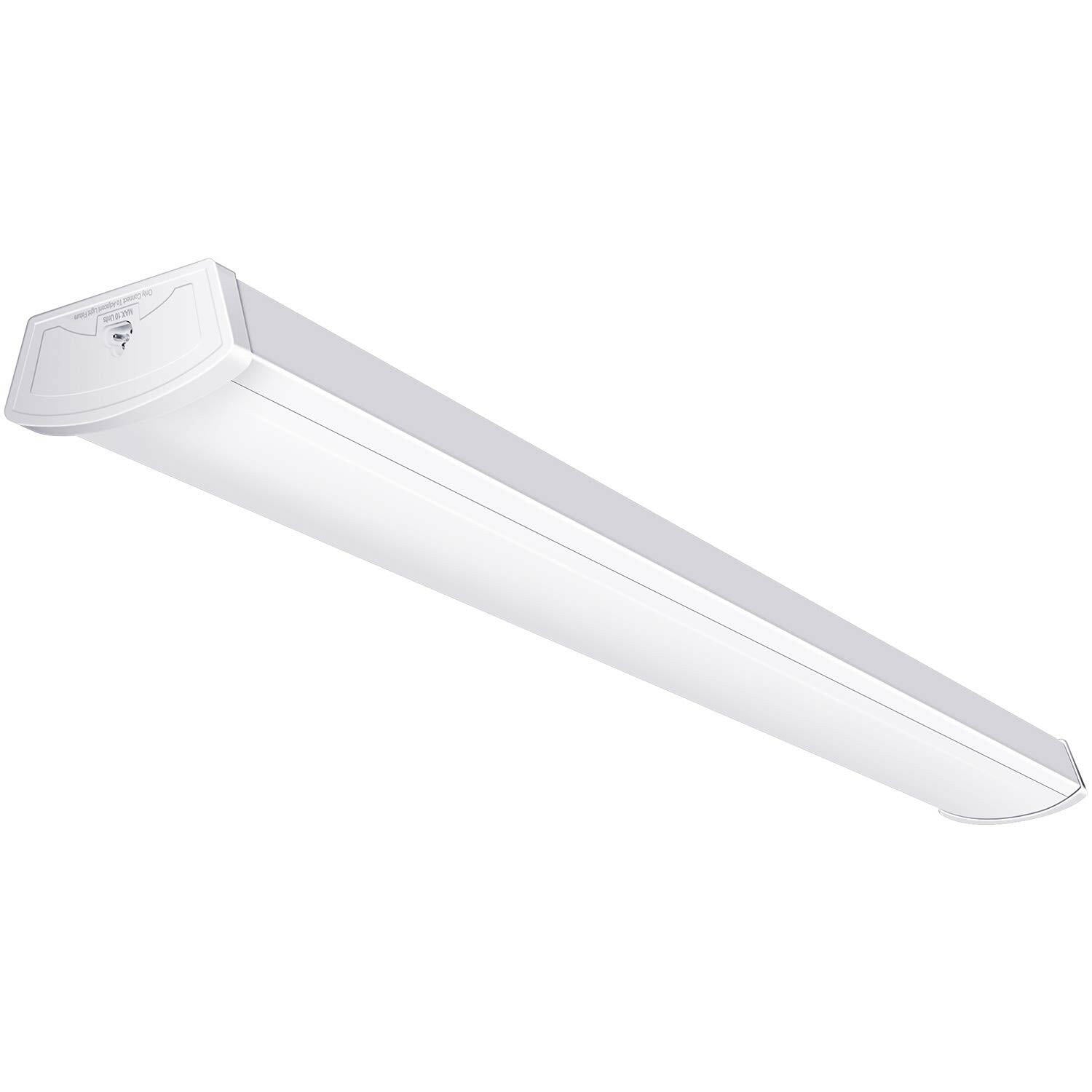 AntLux Linkable 4 Foot LED Shop Light Flush Mount Warparound Light Fixture